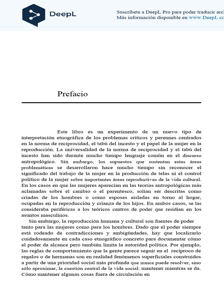Prefacio e Introducción Weiner Annette Es | PDF | Mujer | Sociedad