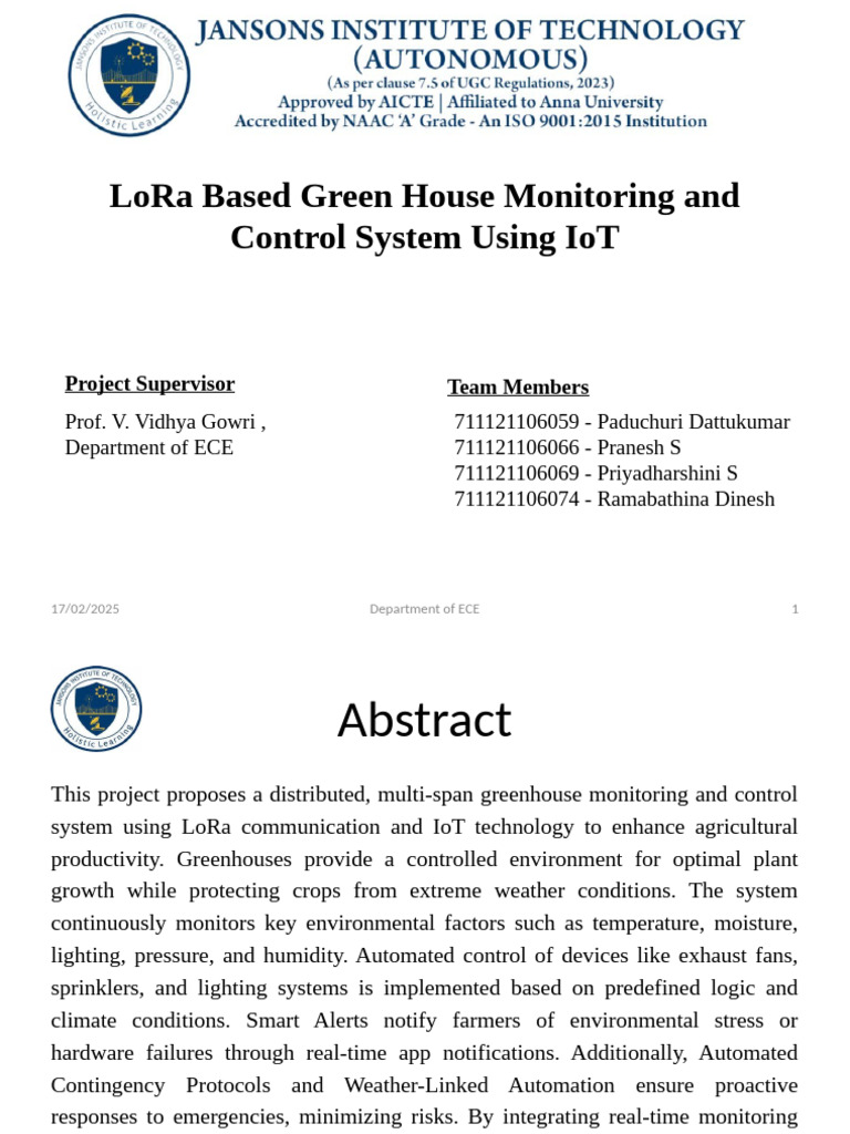 3rd Review Pranesh and Team | PDF | Internet Of Things | Automation