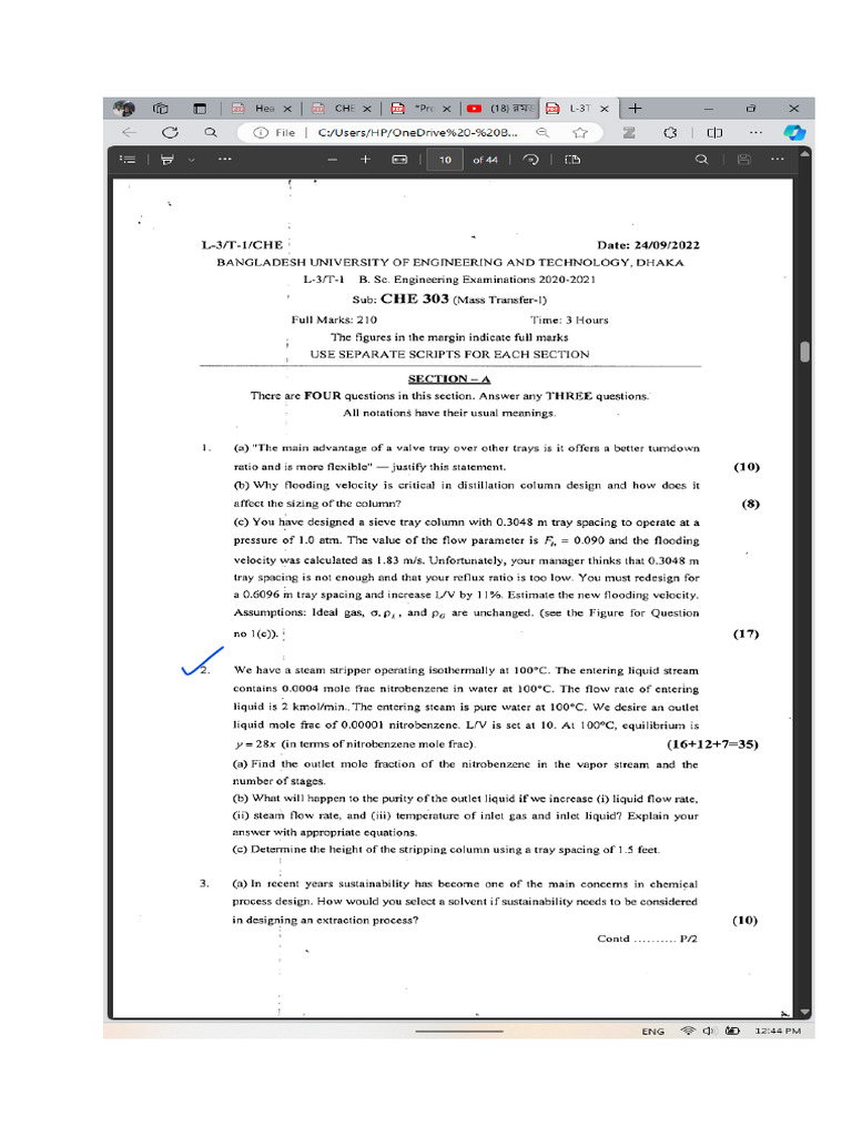 ChE 303 | PDF
