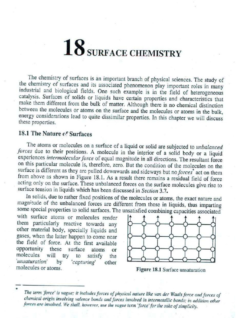 Physical Chemistry Adsorption and Colloid | PDF