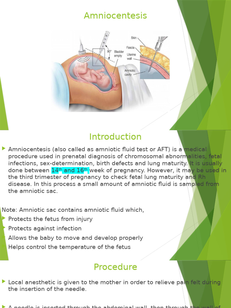 Amniocentesis | PDF
