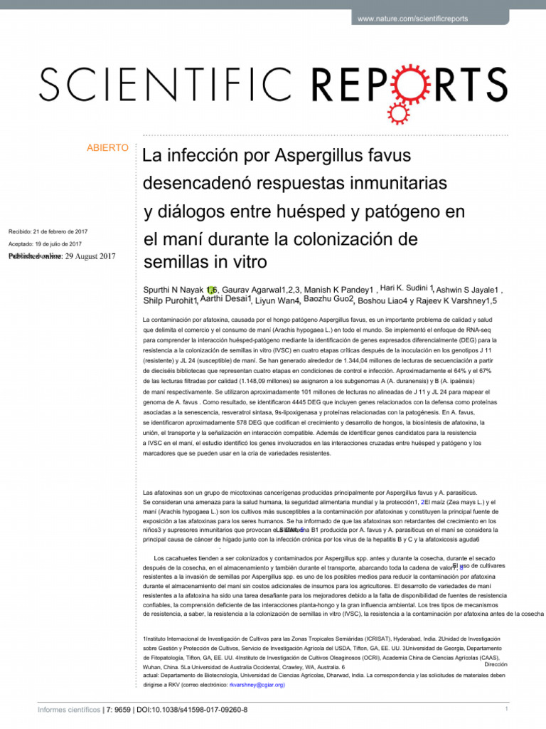 Aspergillus 2 | PDF | Metabolismo | Polimorfismo de nucleótido simple
