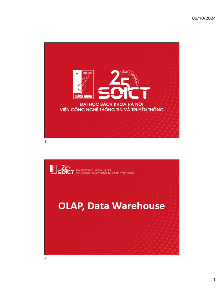 Lecture 3 - 2 - OLAP, Data Warehouse, and Column Store | PDF | Data ...