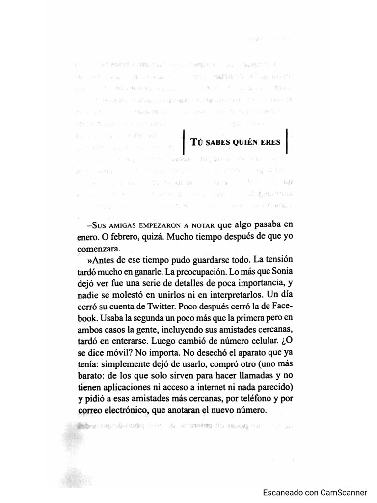 Cuento Tú Sabes Quién Eres | PDF