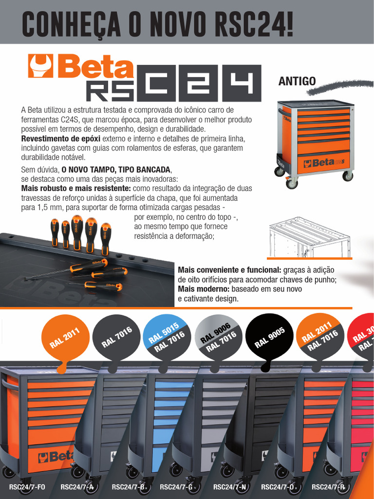 Novo Carro de Ferramentas RSC24 da Beta | PDF