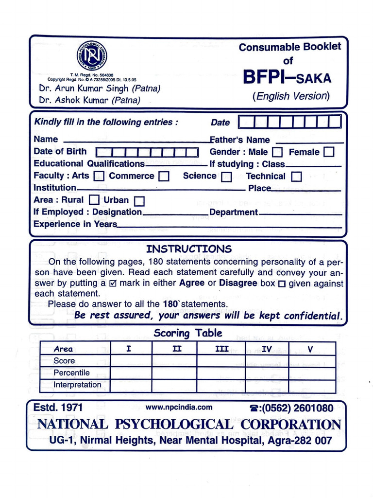 booklet of big5 | PDF