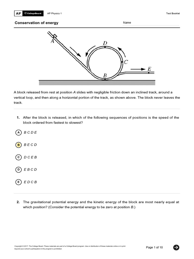 Unit 4 Conservation of Energy 1 PDF | PDF | Force | Orbit