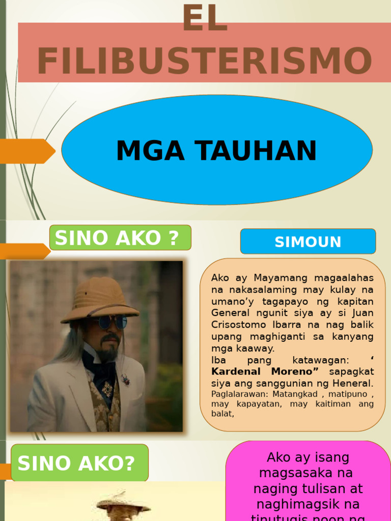 El Filibusterismo Mga Tauhan | PDF