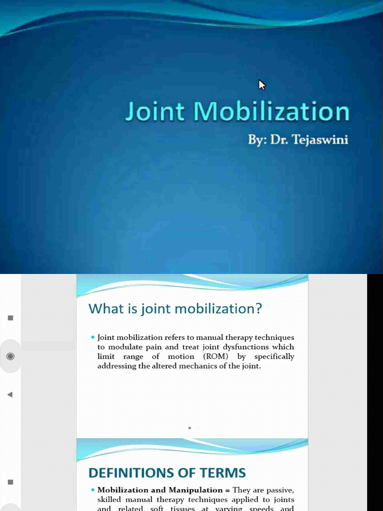 Joint Mobilization | PDF