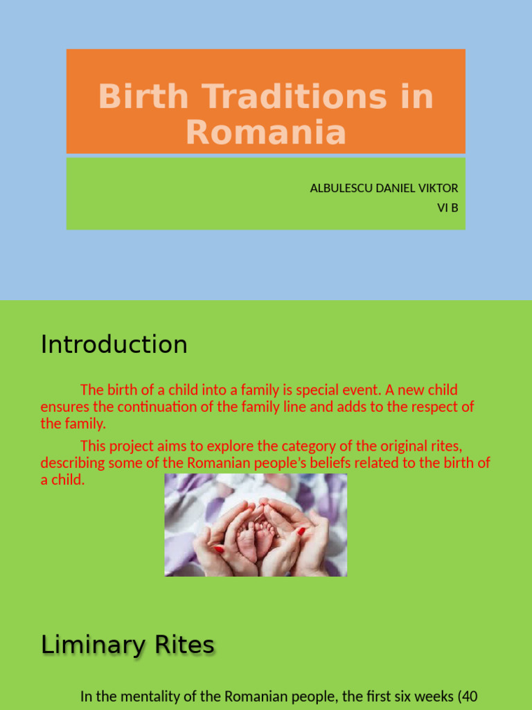 Birth Traditions in Romania | PDF | Godparent | Prayer