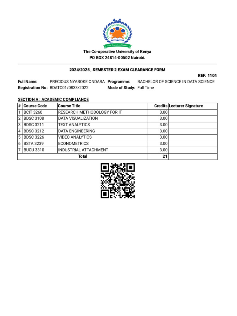 Exam Card | PDF