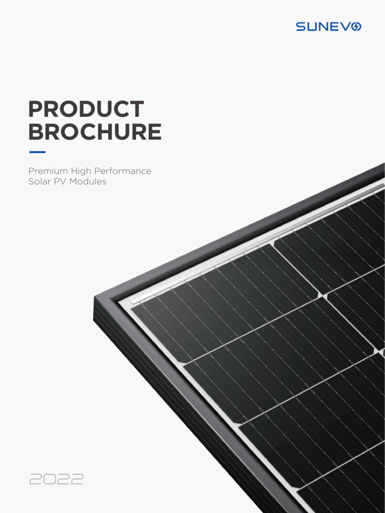 SunEvo Solar PV Module Brochure V20220221 | PDF | Photovoltaics | Solar Cell