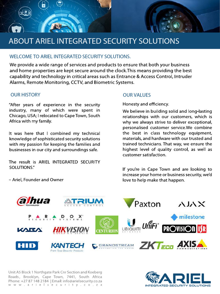 Ariel - Company Profile (Compressed) | PDF
