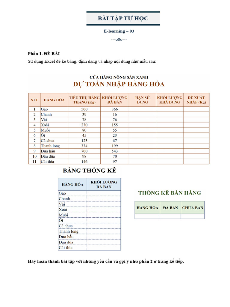 E Learning 03 DeBai | PDF