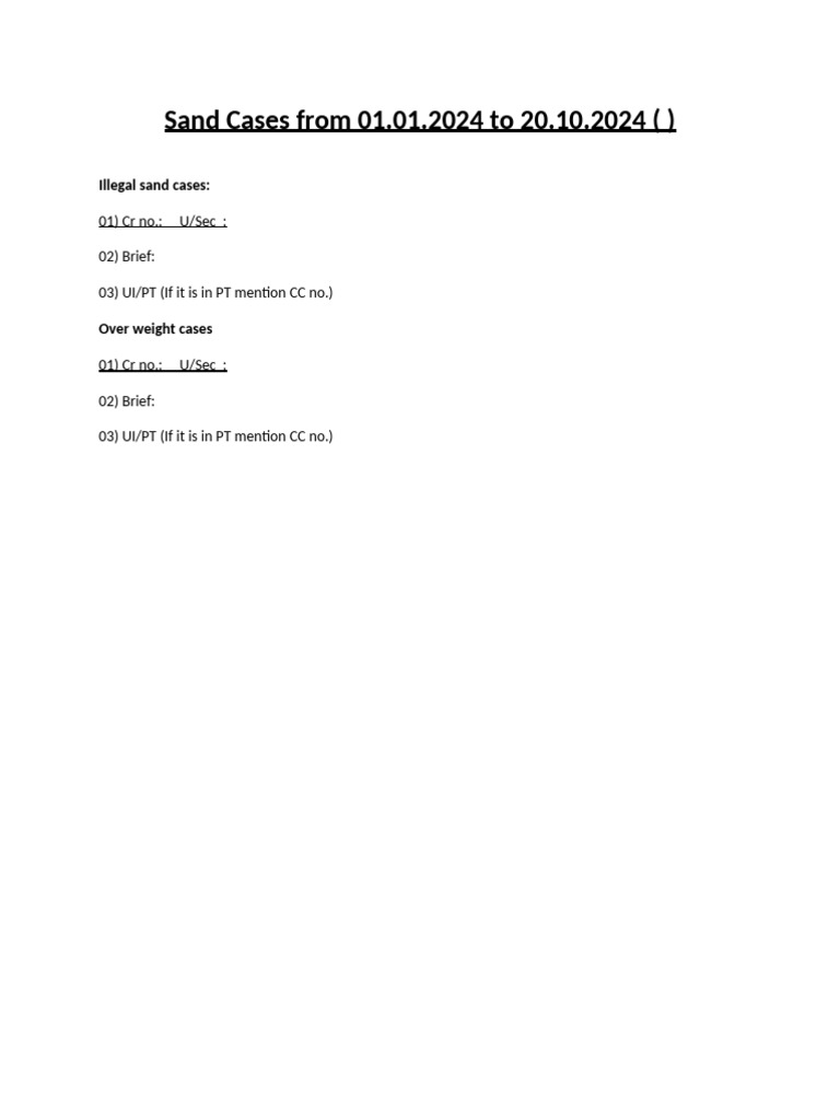 Sand Cases | PDF