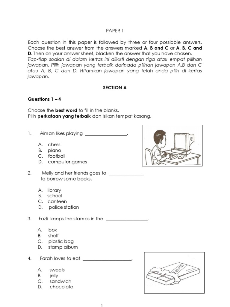 D. Then On Your Answer Sheet, Blacken The Answer That You Have Chosen ...
