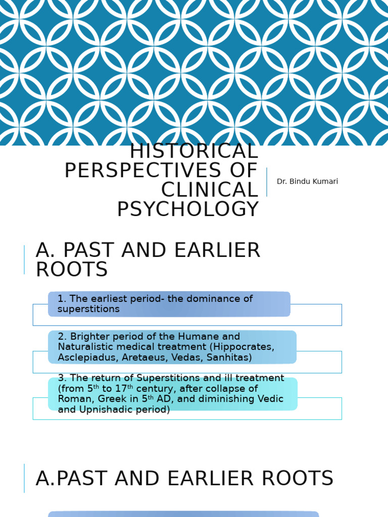 Historical Perspectives of Clinical Psychology | PDF | Psychotherapy ...