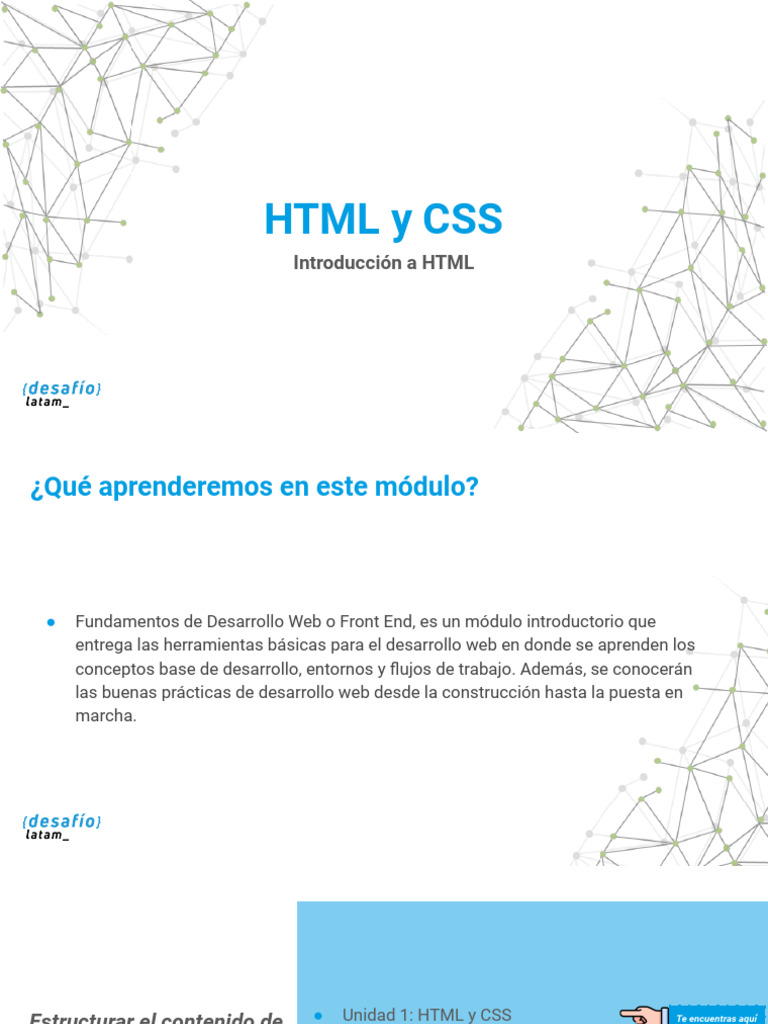 Presentación - Introducción a HTML | PDF | HTML | Desarrollo web