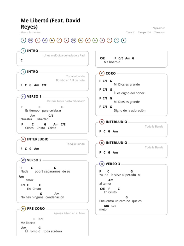 Me Liberto (Feat. David Reyes) - Marco Barrientos-El Encuentro.C.7 | PDF