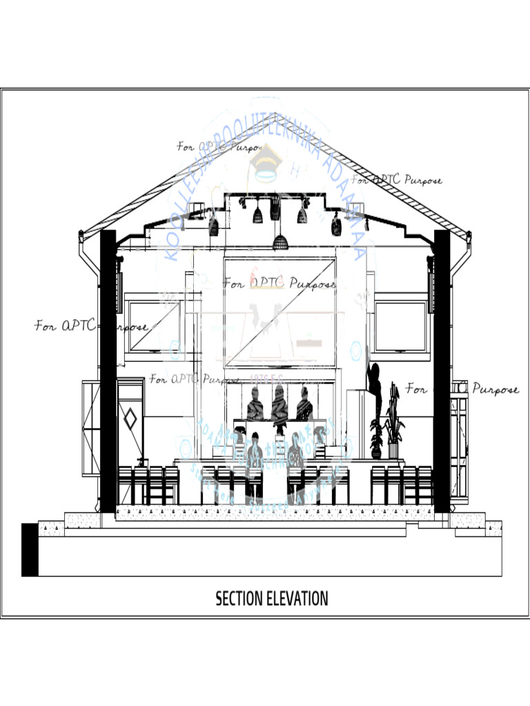 S-01 Building Section-Model | PDF