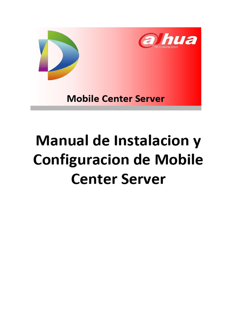 Manual de Instalacion y Configuracion Del Mobile Center Server | PDF | Contraseña | Servidor ...