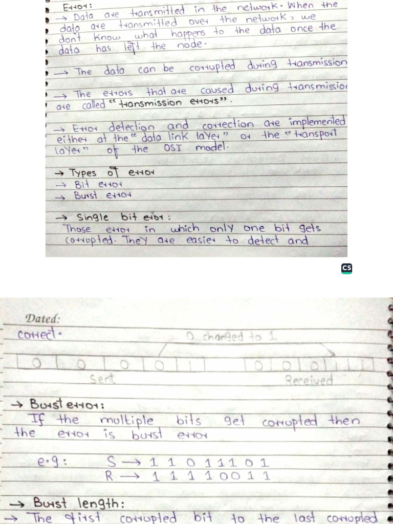 Error Detection Techniques | PDF