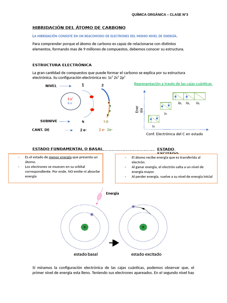 Hibridación y Alotropía | PDF | Grafito | Alqueno
