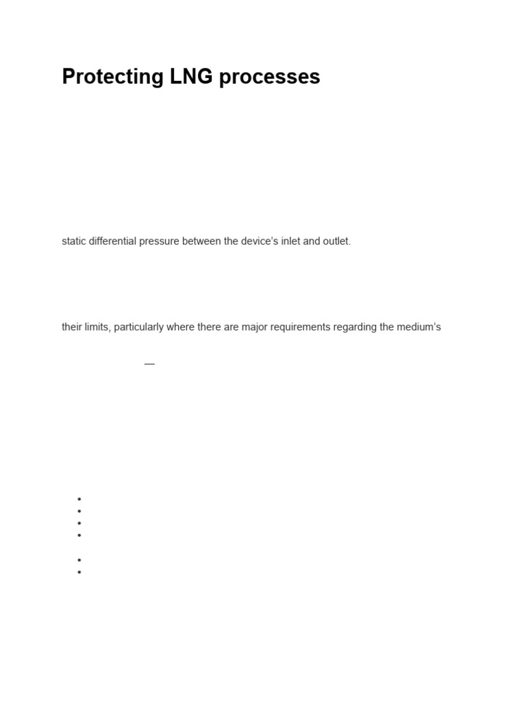 D2. Protecting LNG processes | PDF | Valve | Liquefied Natural Gas