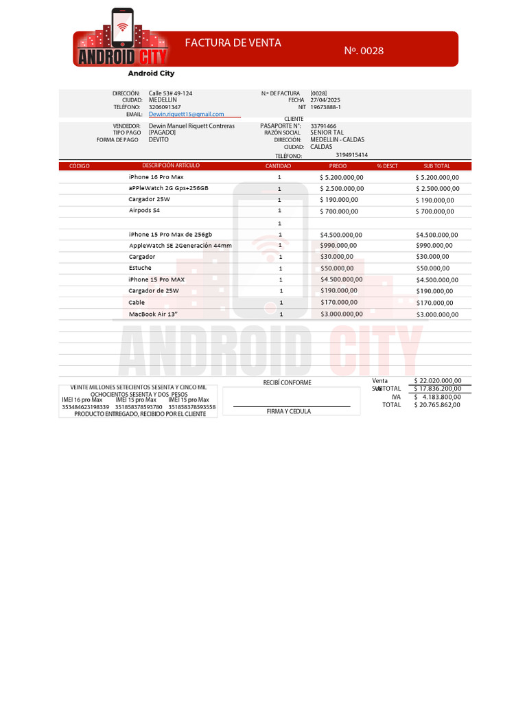 Android City Fact 0028 | PDF | Hardware de la computadora | Aparatos de información