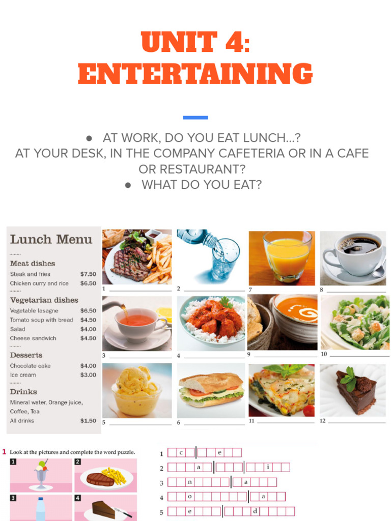 UNIT 3_ ENTERTAINING | PDF