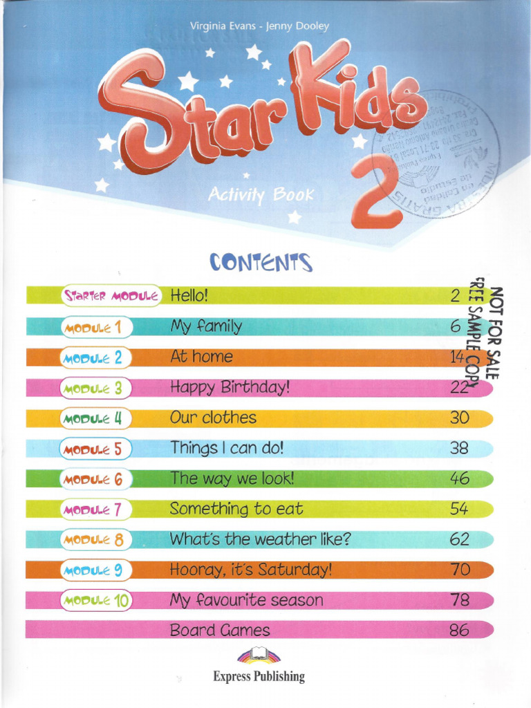 STAR KIDS 2 Activity Book | PDF