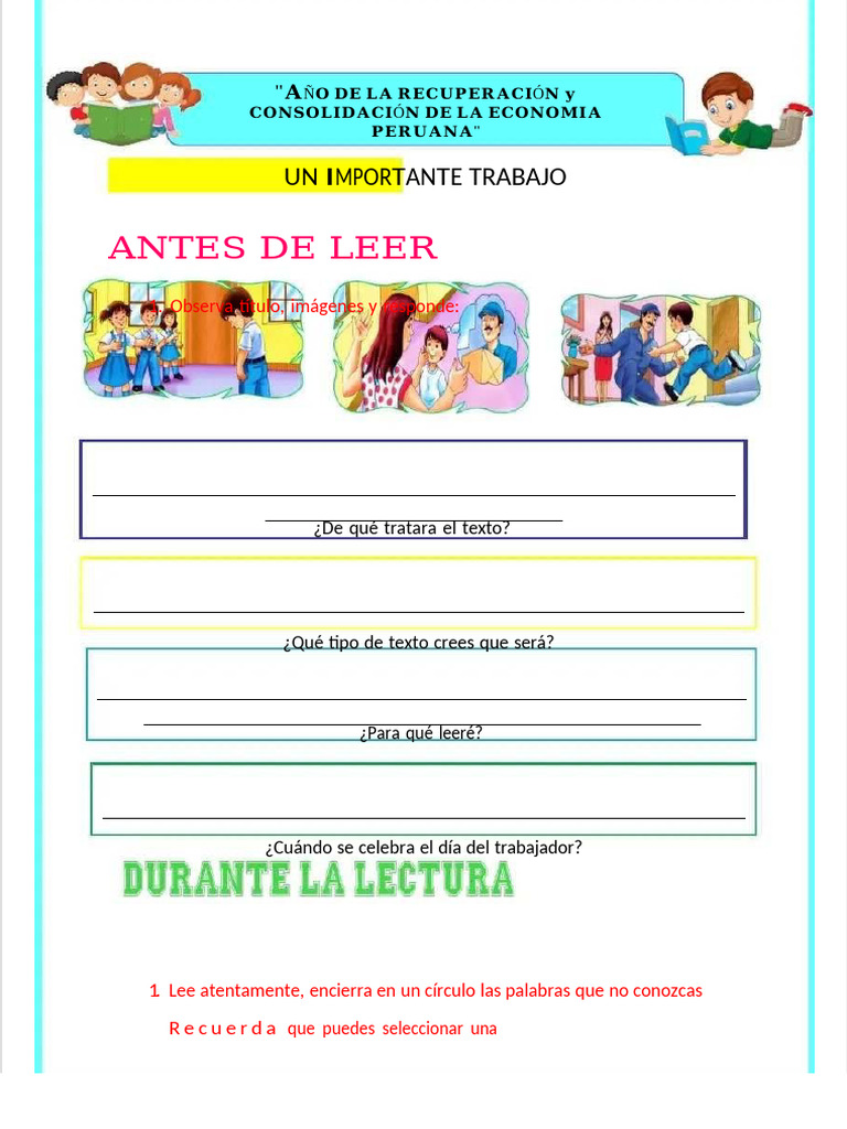 Ficha de Trabajo Enviar | PDF