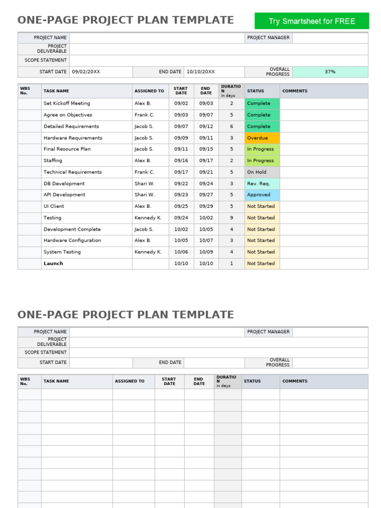 IC One Page Project Plan 11799 - WORD | PDF | Computing | Software ...