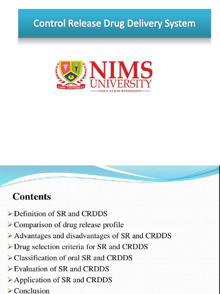 Control Release Drug Delivery Systems | PDF