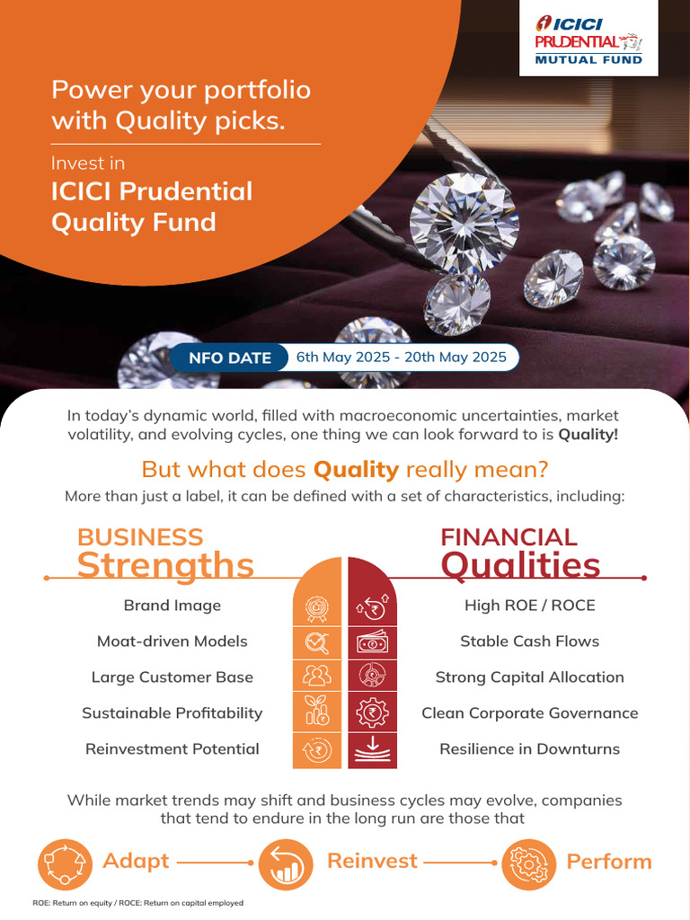 ICICI Prudential Quality Fund One Pager - Final - 250429 - 094930 | PDF | Investing | Macroeconomics