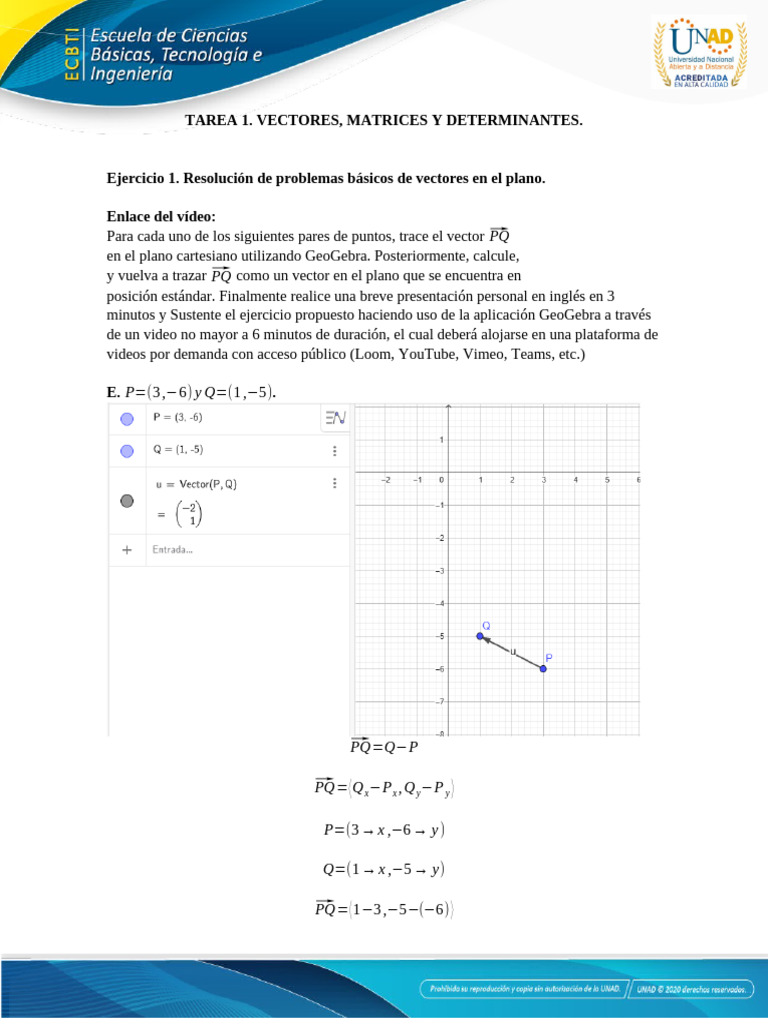 Tarea1 - Algebra Letra E Punto 1 | PDF