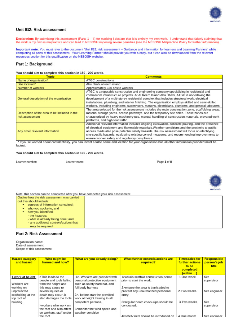 Ig2 Forms Electronic Submission v5.1 | PDF | Risk | Safety