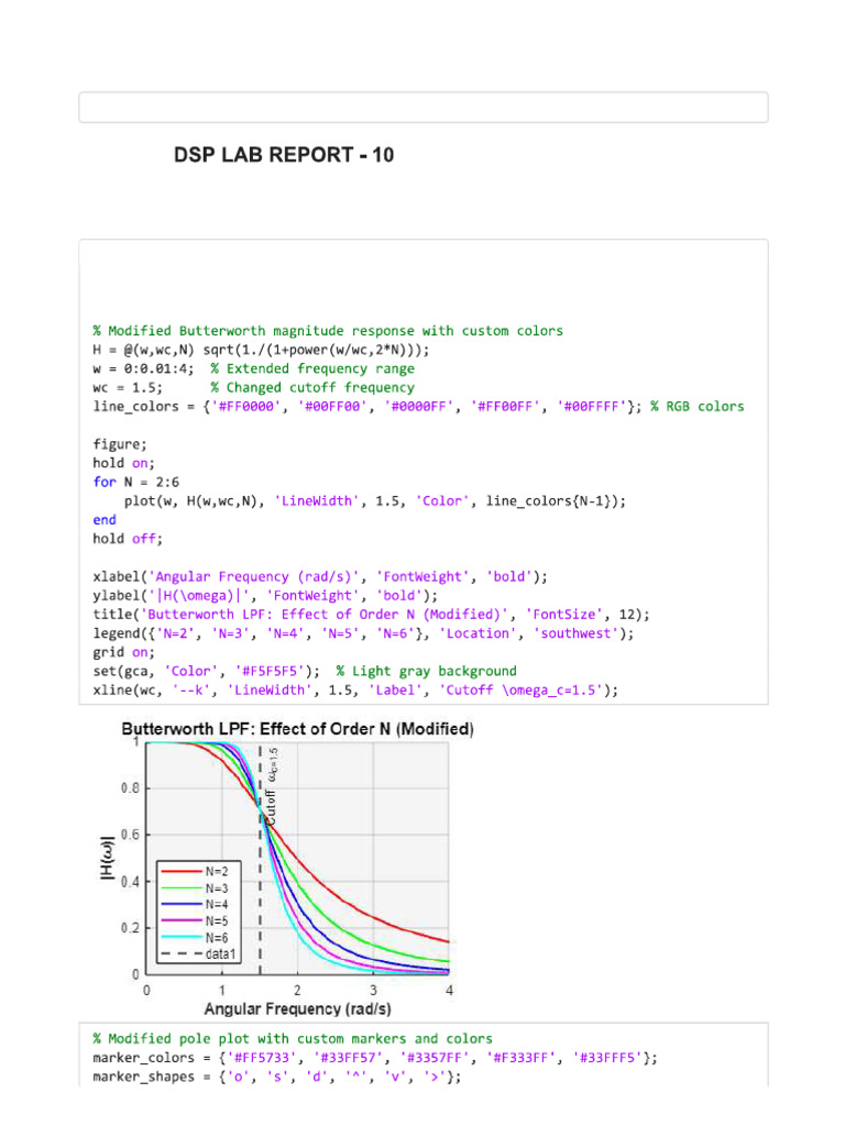 22ec01050 DSP Lab 10 | PDF