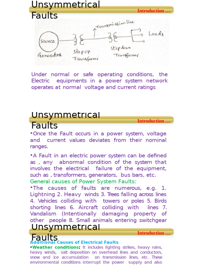 Unsymmetrical Faults | PDF | Insulator (Electricity) | Transformer