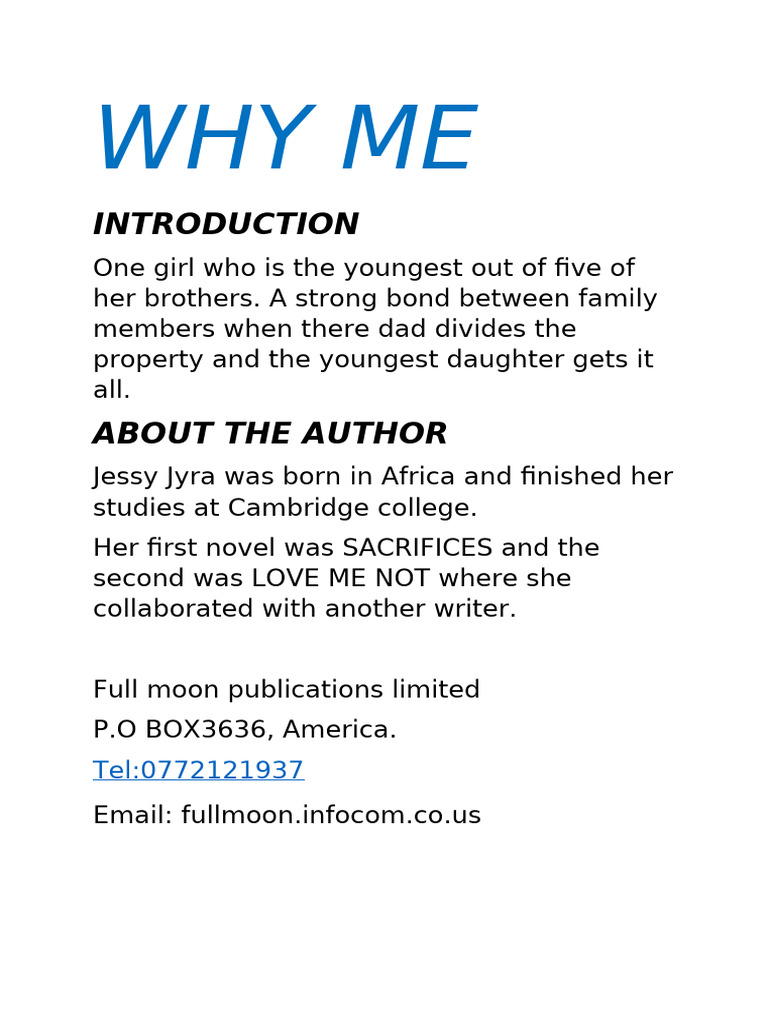 Why Me | PDF