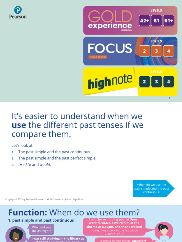 Grammar B1+_2 past tenses | PDF | Verb | Languages