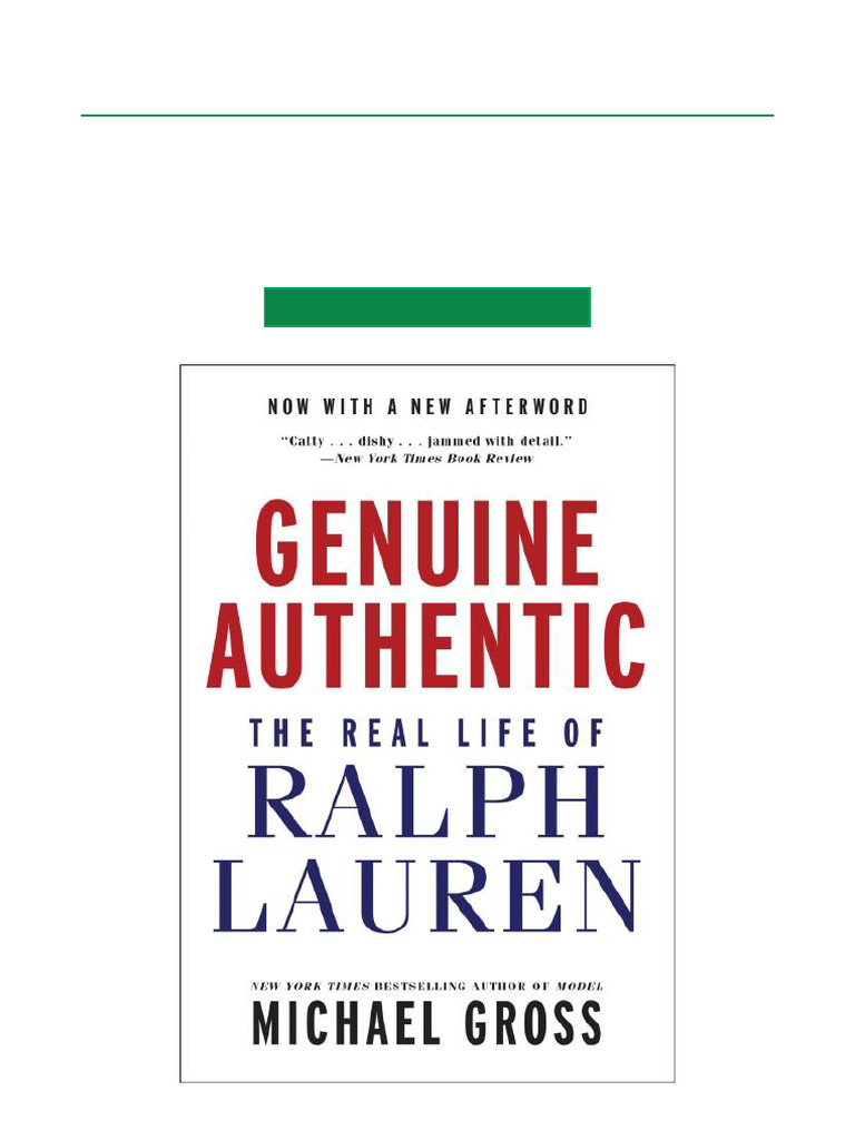 Get Yours Genuine Authentic The Real Life of Ralph Lauren Digital EPUB ...