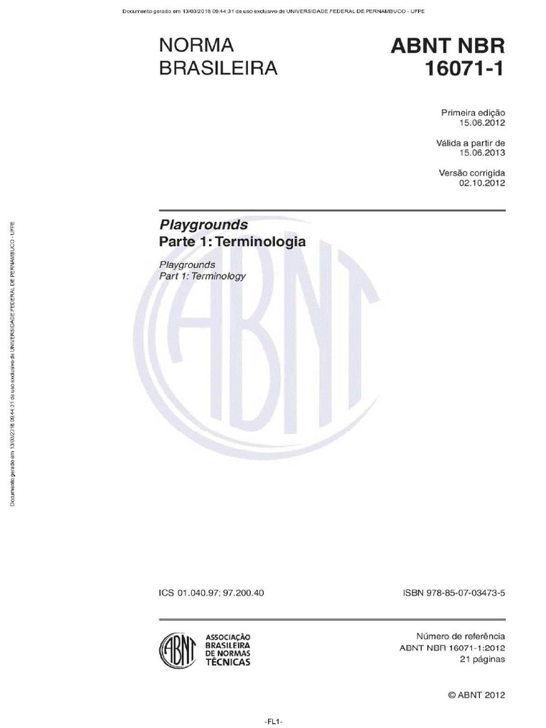 NBR 16071 - 1 | PDF