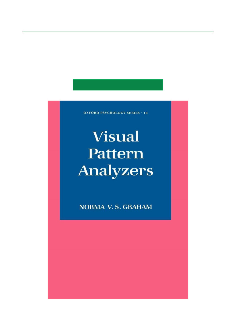 (Ebook PDF) Visual Pattern Analyzers Unlimited Download | PDF
