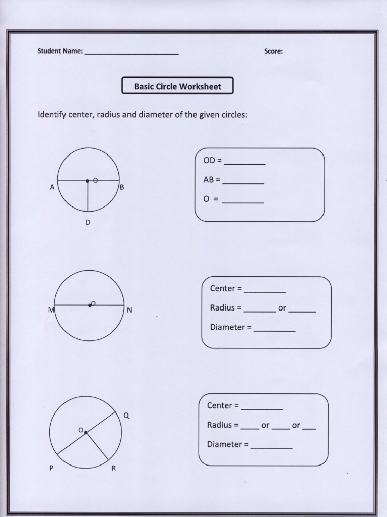 01 - Parts of Circles | PDF | Teaching Methods & Materials