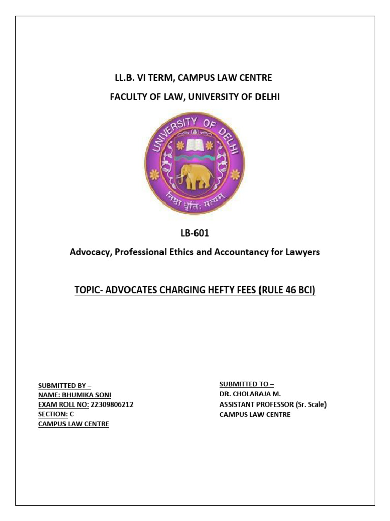 Final Ethics Assignment 2 | PDF | Lawyer | Advocate