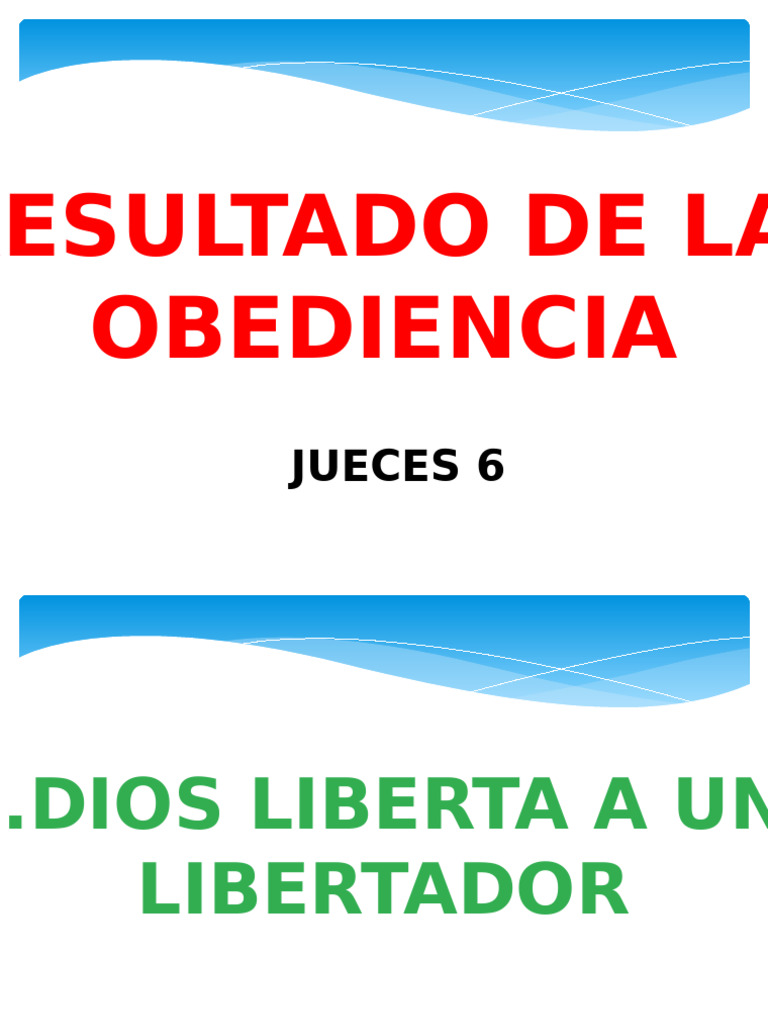 RESULTADO DE LA OBEDIENCIA | PDF