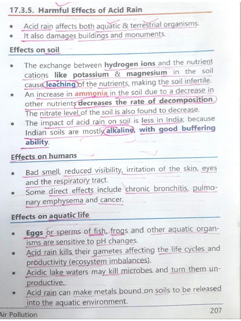 Effect of Acid Rain | PDF