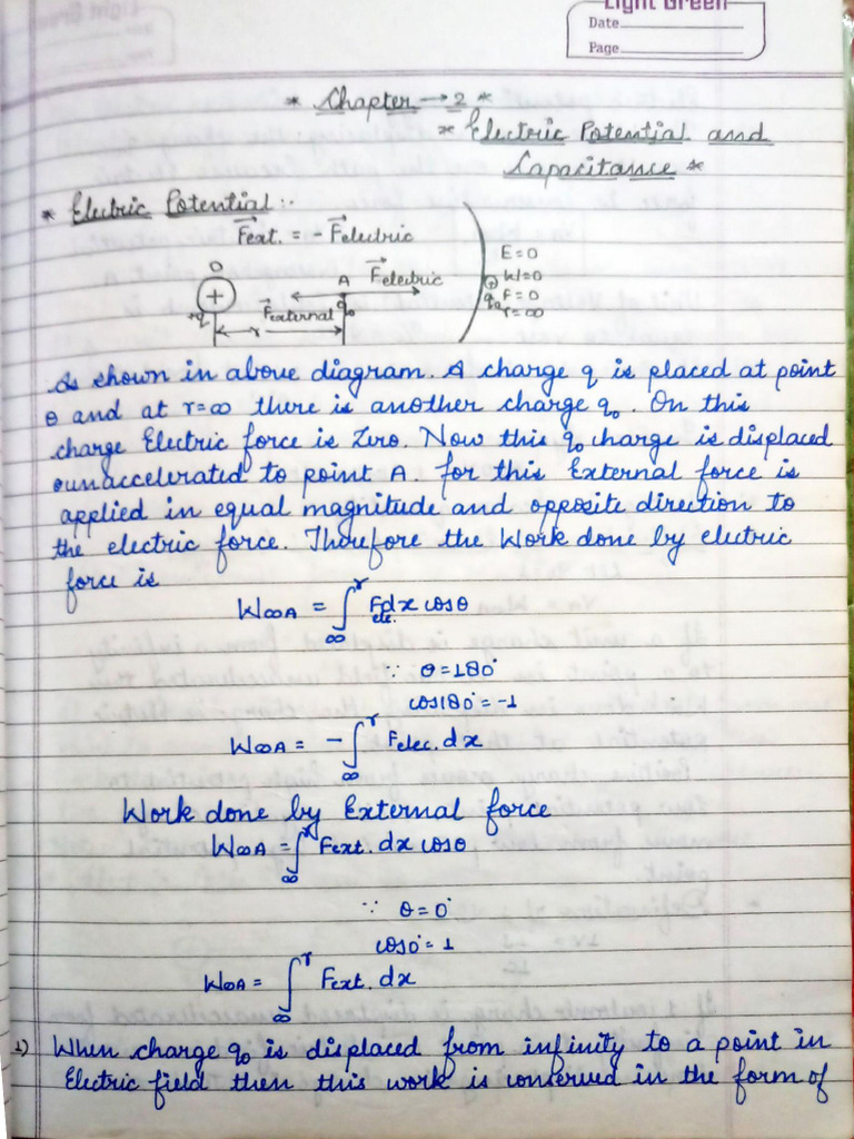 Electric Potential And Capacitance Pdf