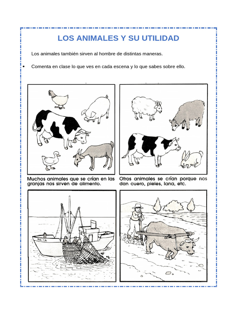 Utilidad de los Animales en la Alimentación | PDF